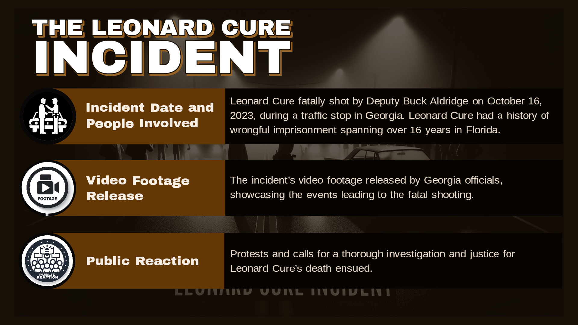 The Fatal Shooting of Leonard Cure: An Examination of Systemic Issues ...
